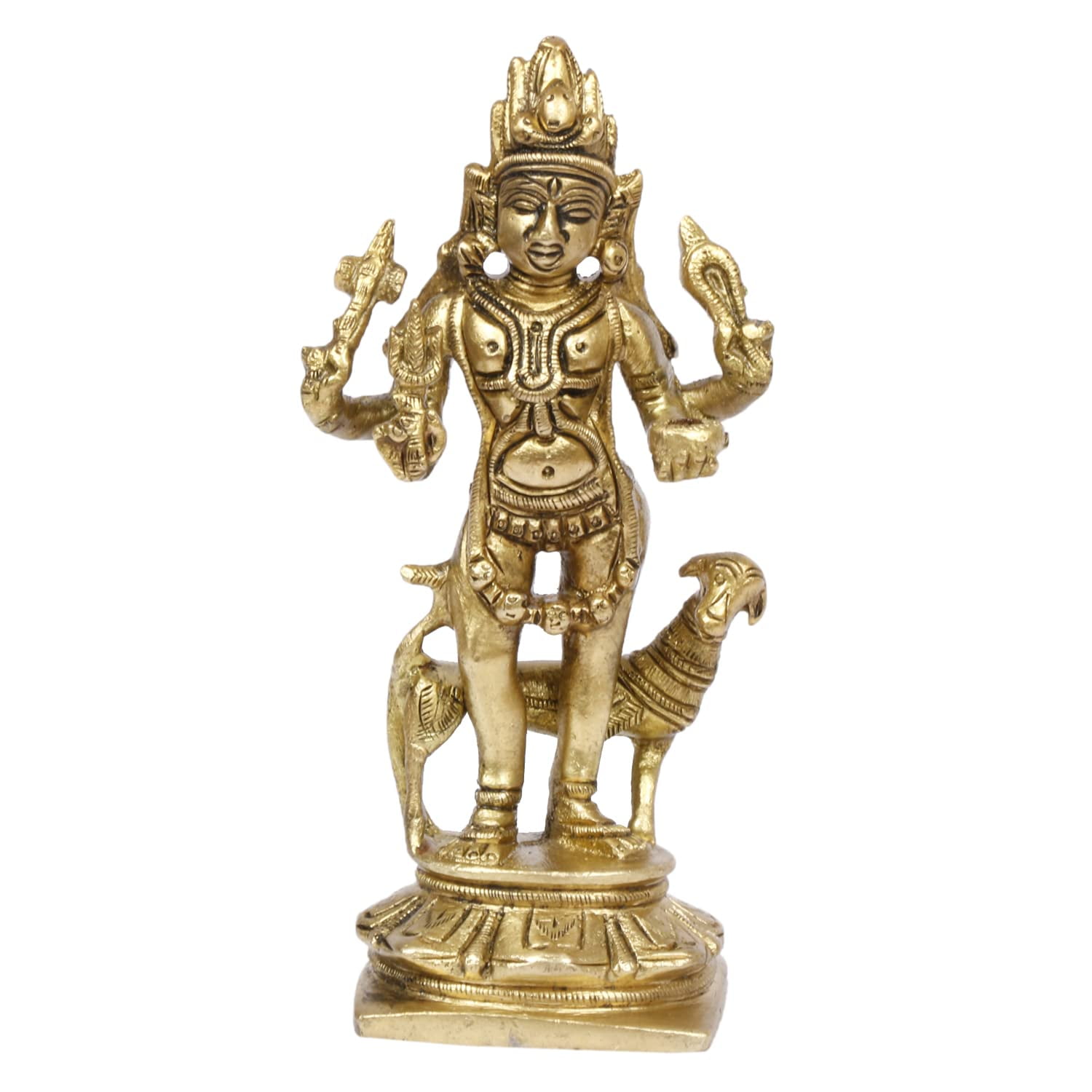 Brass World Brass Bhairo Baba Murti Idol Sculpture Kaal Bhairav with ...