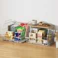 Wetheny 2 Tier Stackable Wall Mounted Wire Basket Fruit Basket with ...
