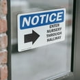 (2 Pack) Enter Nursery Through Side Hallway Sign - Walmart.com