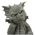 Ebros 10" H Le Penseur The Thinker Baby Dragon Statue, Whimsical Garden ...