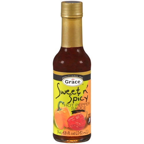 Grace Sweet N' Spicy Hot Pepper Sauce, 4.8 fl oz - Walmart.com
