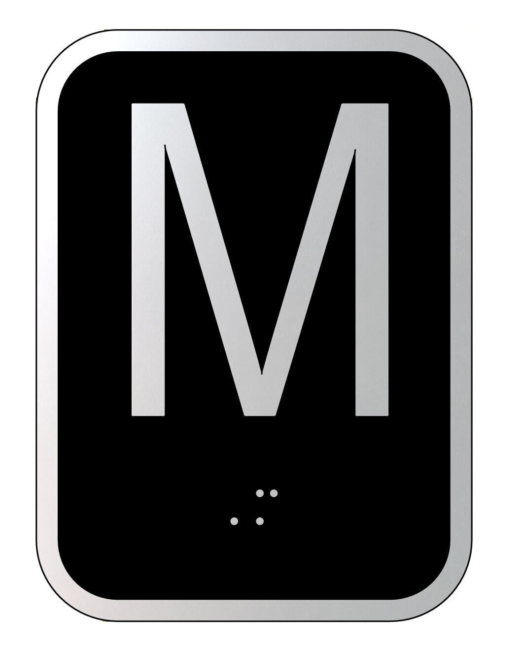 Elevator floor number M sign- Elevator Jamb Plate M ( 3x4, cast Iron ...