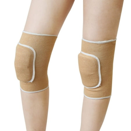 1 Pair Camel Sponge Sports Knee Support Stretch Brace Leg Protection ...