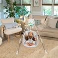 Ingenuity InLighten Motorized Vibrating Baby Swing, Swivel Infant Seat ...