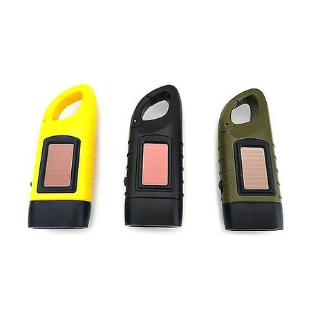 Multifunctional Hand Crank Small Flashlight Solar Charging Portable ...