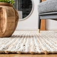 SAFAVIEH Vintage Leather Aaron Stripe Fringed Runner Rug, Beige/Multi ...