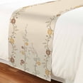 Bed Runner Japanese Style Flowers Bedding Scarves Soft Decorative Bed ...