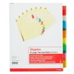 Staples Big Tab Blank Paper Dividers 8-Tab Multicolor 4/Pack (13517/ ...