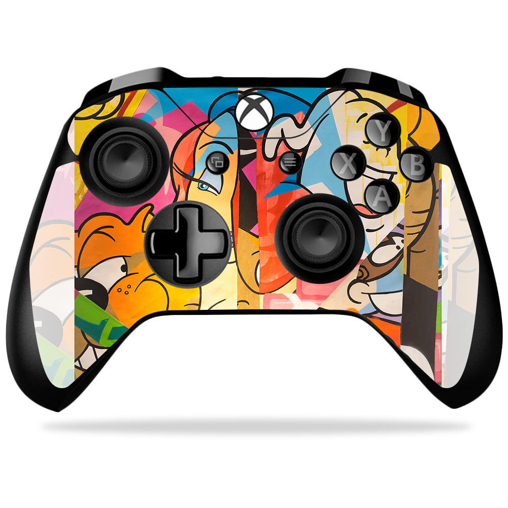 Skin Decal Wrap Compatible With Microsoft Xbox One X Controller Cartoon ...