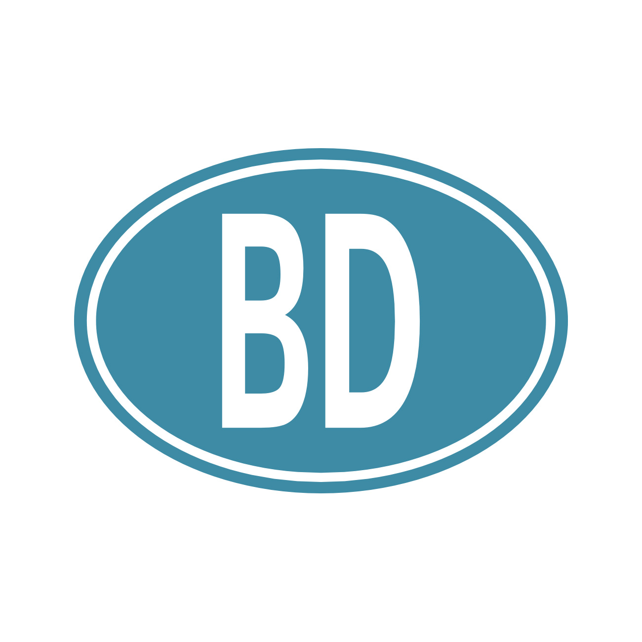 Bangladesh Oval Sticker Decal Die Cut - Self Adhesive Vinyl ...