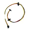 4Pin To 3 Port HDD SSD SATA Power Cable Connector For ATX PSU Computer ...