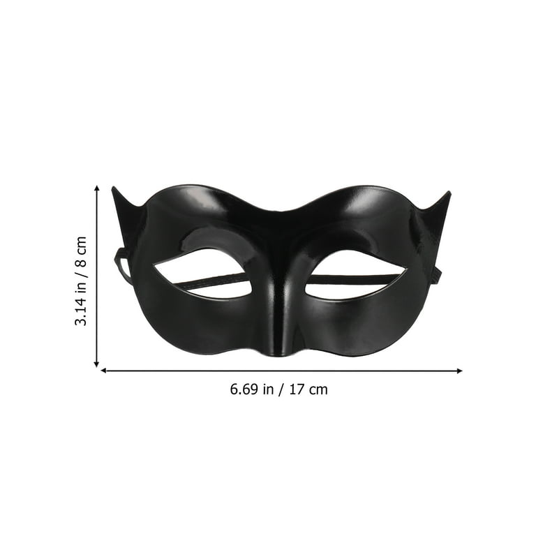Plain Black Masquerade Masks