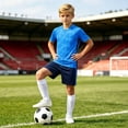 BOOMNY Toddler Boys Soccer Outfits Quick Dry Graphic Short Sleeve ...