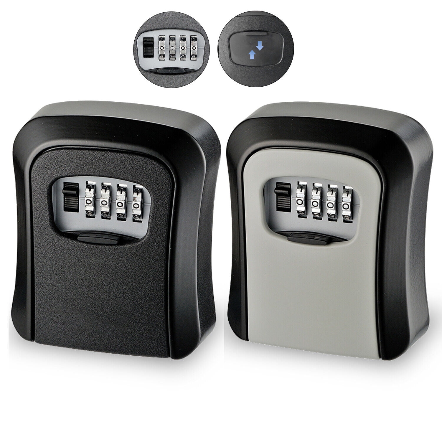 Venoro 4 Digit Combination Key Lock Box Safe Security Storage Case ...