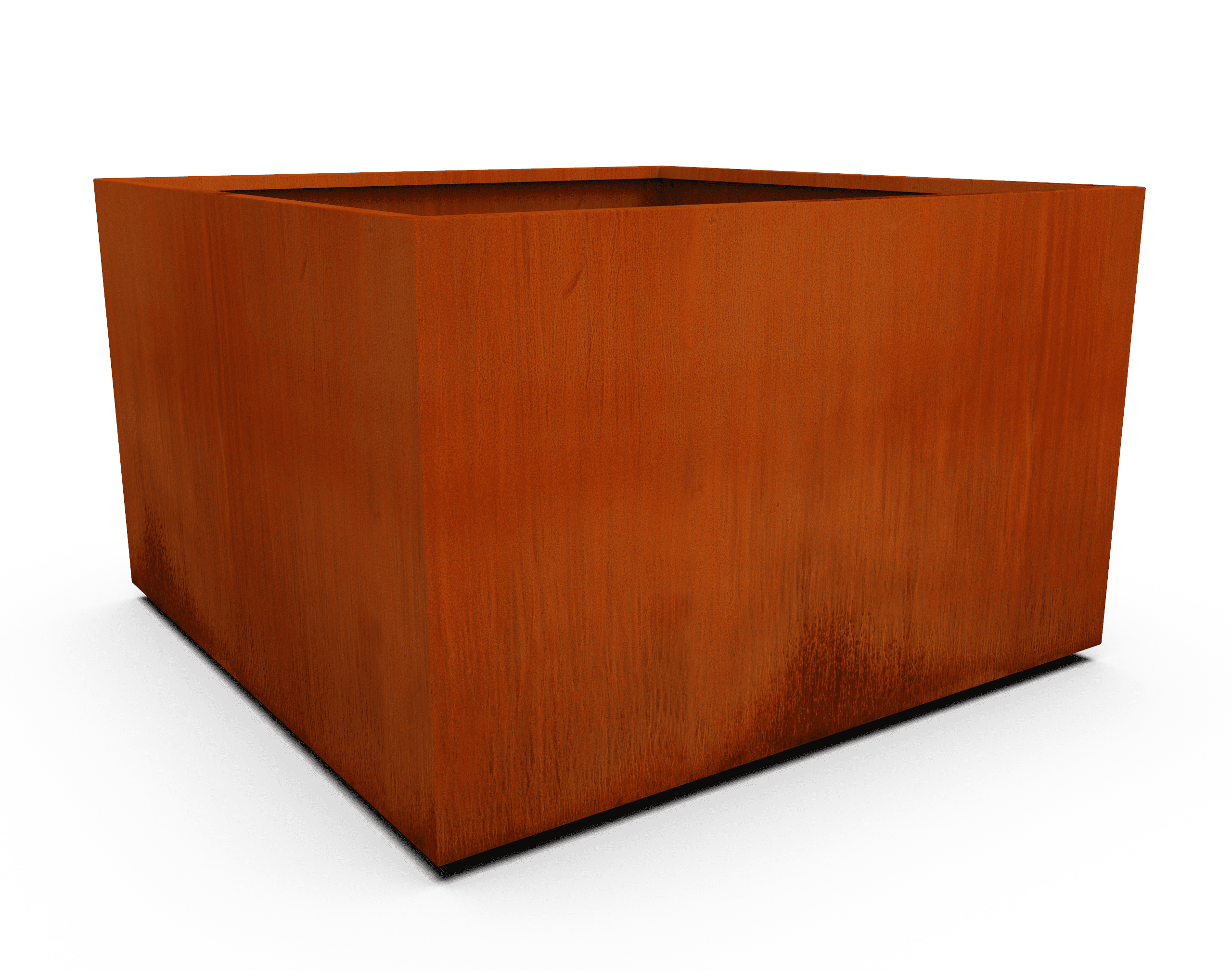 PLANTERCRAFT Corten Steel metal planter box, Square & Cube sizes ...