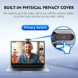 TOALLIN 2K Webcam with Windows Hello, Facial Recognition, Auto-Focus ...