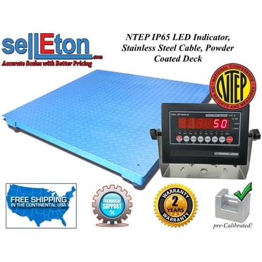 Optima Scales OP-916-4x4-10-NN Heavy Duty Pallet Scale - 4 x 4 ft.- 10K ...