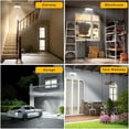 Battery Powered Motion Sensor Outdoor Lights, 1500LM Flood Lights, IP65 ...