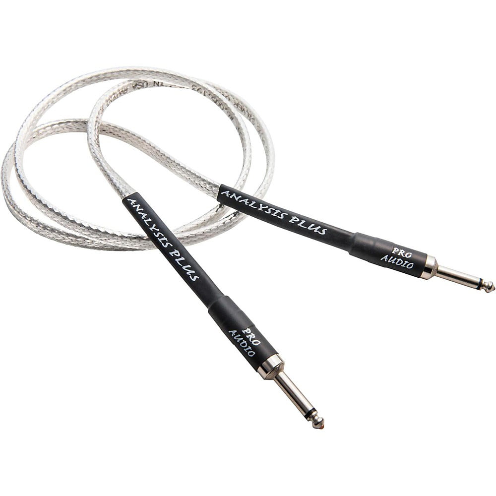 Analysis Plus Silver Oval 2 Speaker Cables with 1/4" Straight to ...