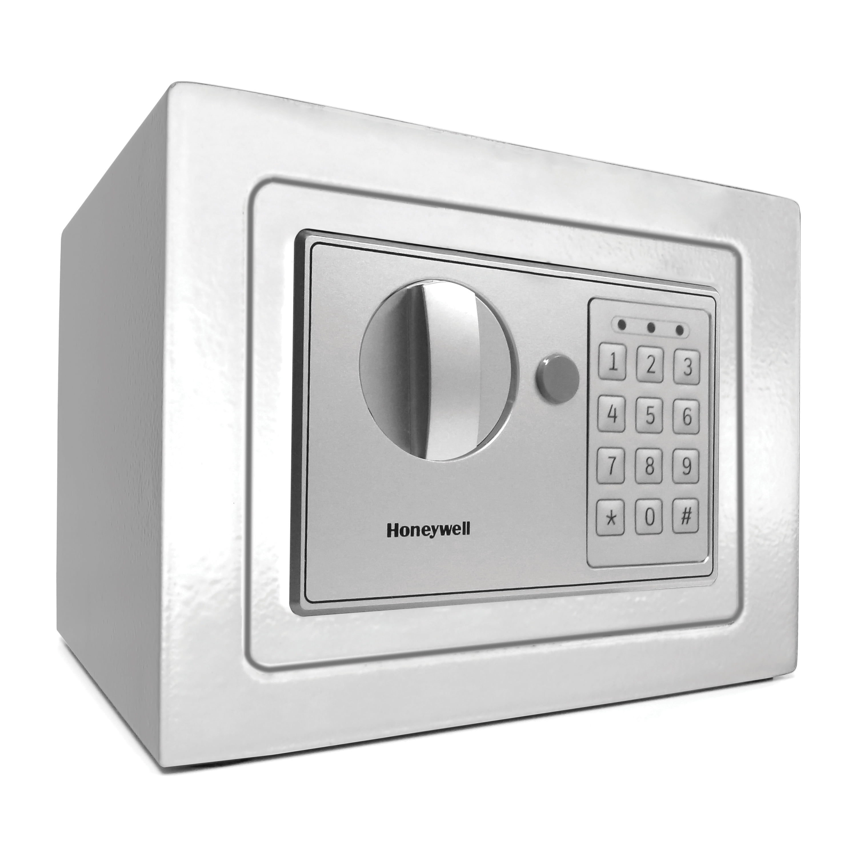Honeywell Safes, 0.15 Cu ft, White Compact Steel Digital Lock Security ...