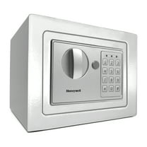 Honeywell Safes, 0.15 Cu ft, White Compact Steel Digital Lock Security ...