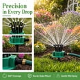 360 Multi Directional Lawn Sprinkler, Flower Shape Rotating Multi ...