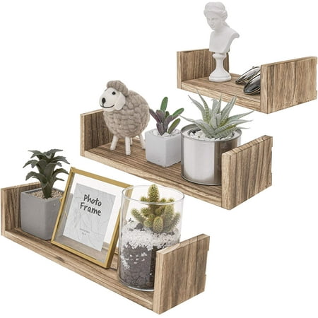 HTWW Floating Shelves, Wooden Floating Shelves for Wall, Decorative ...
