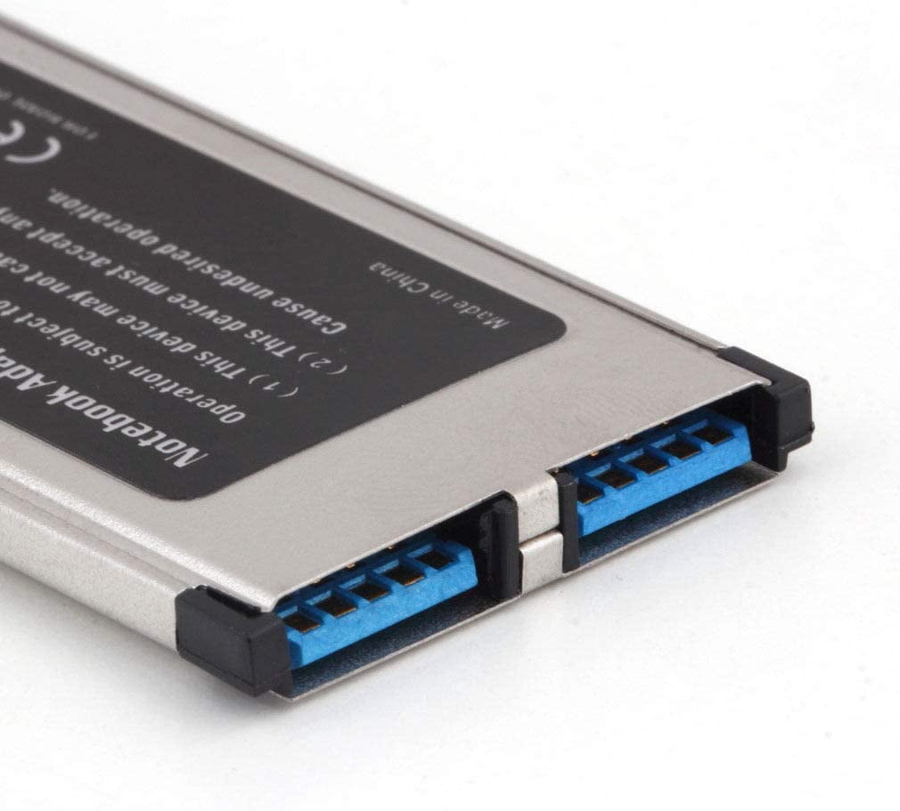 2 Port USB 3.0 to Express Card ExpressCard 34mm Adapter Hidden for ...