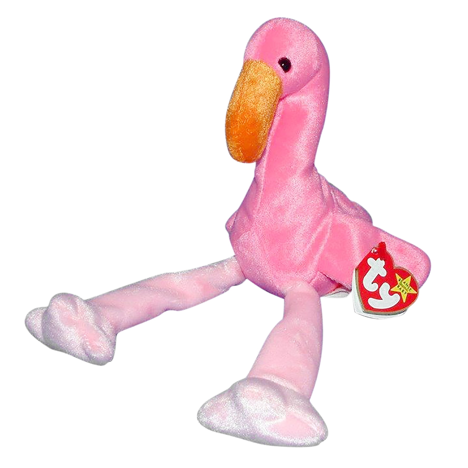 Ty Beanie Baby: Pinky the Flamingo | Stuffed Animal | MWMT - Walmart.com