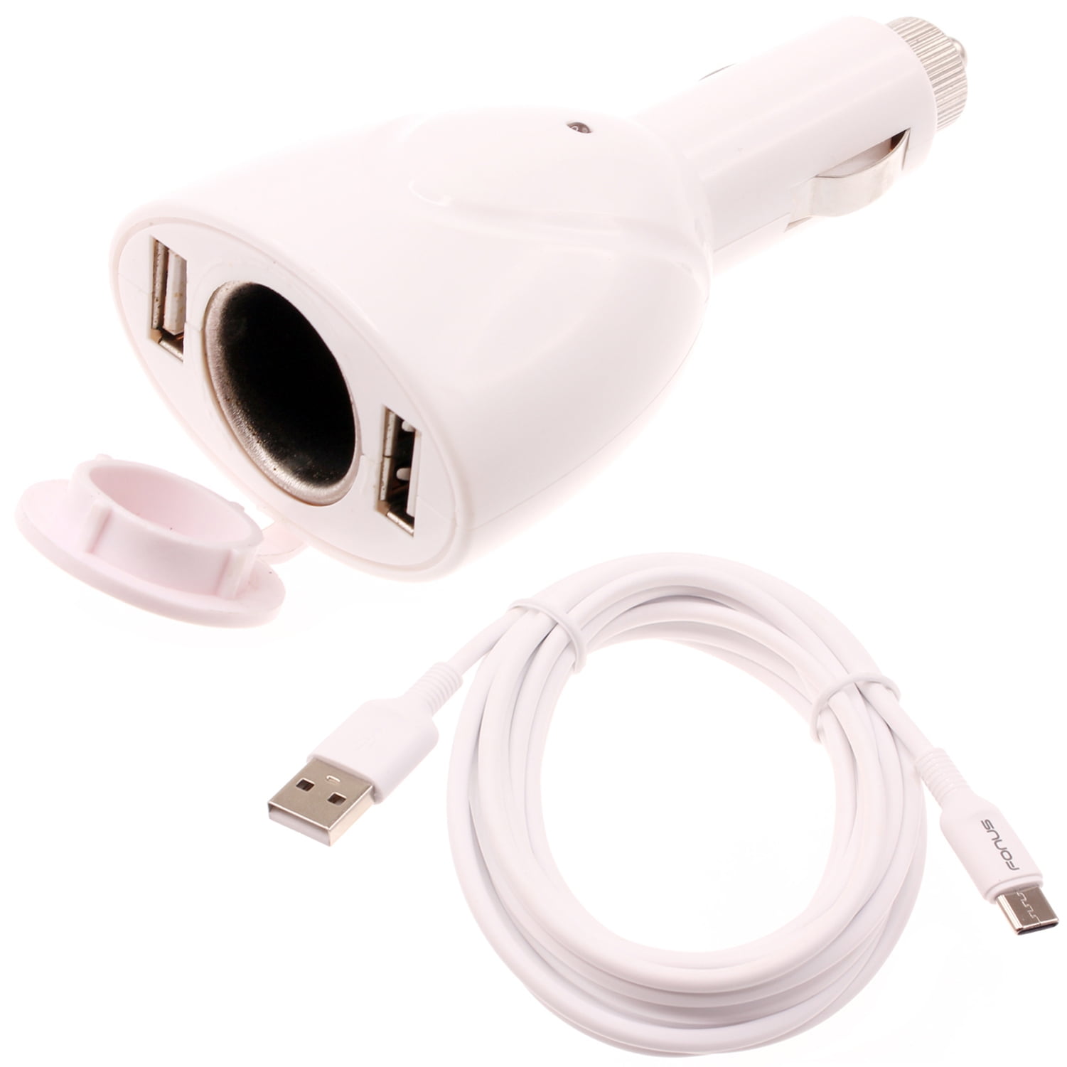 6ft Type-C Cable 2-Port USB Charger for Motorola Edge (2021) Phone ...