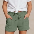 Afdoent Girls Shorts With Pocket Kids Comfortable Fit Solid Color ...