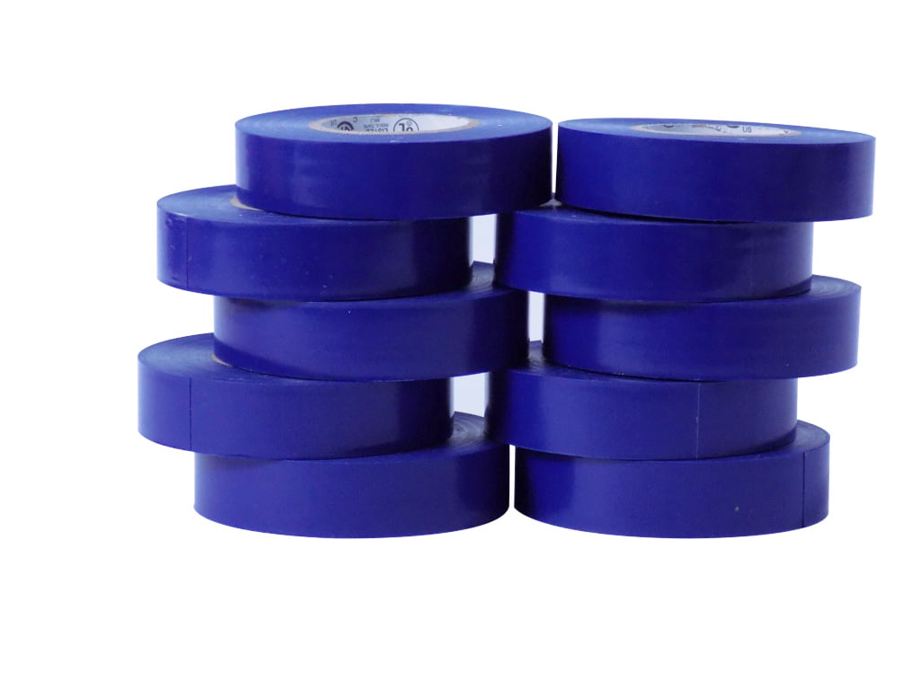 WOD Tape Blue Electrical Tape General Purpose 3/4 in. x 66 ft. High ...