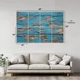 8 Pack Art Acoustic Panels Sound Absorbing Peeling Turquoise Paint ...