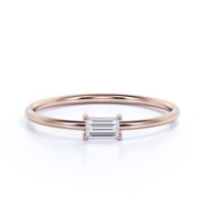 14kt Rose Gold Plated Genuine Diamond Accent Stackable Ring - Walmart.com