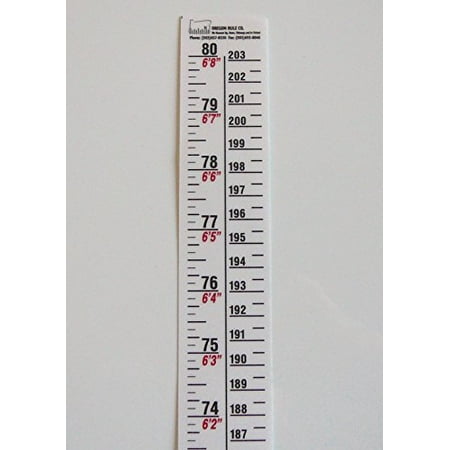 Height Rule â€“ Fractional/Metric â€“ 80 Inch/203 Centimeter Long â ...