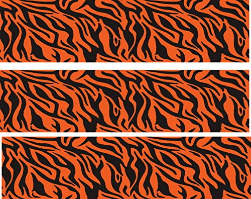 Tiger Stripes Edible Cake topper border side strips 3 Strips 2.5x10 ...