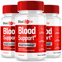 GlucoZone Blood Support Pills Advanced Formula Vitamin Supplement 180 ...