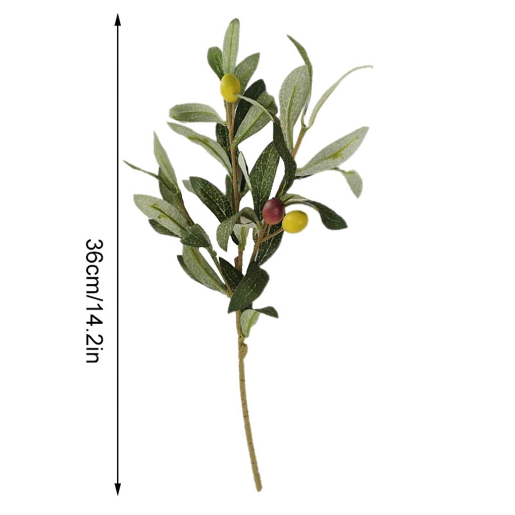 Hi.FANCY 4pcs Artificial Olive Branch Simulation Home Office Table ...