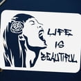 1pc Banksy Life is Beautiful Stencil 8.3x11.7inch Reusable Banksy Girl ...