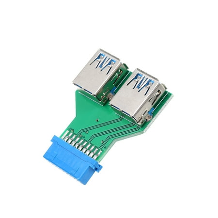20Pin to Dual USB3.0 Adapter Connverter Desktop Motherboard 19Pin/20Pin ...