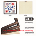 2D Flat, 2D FLAT Wall Pediments, 1pc Woodblock Print 8X8 ...