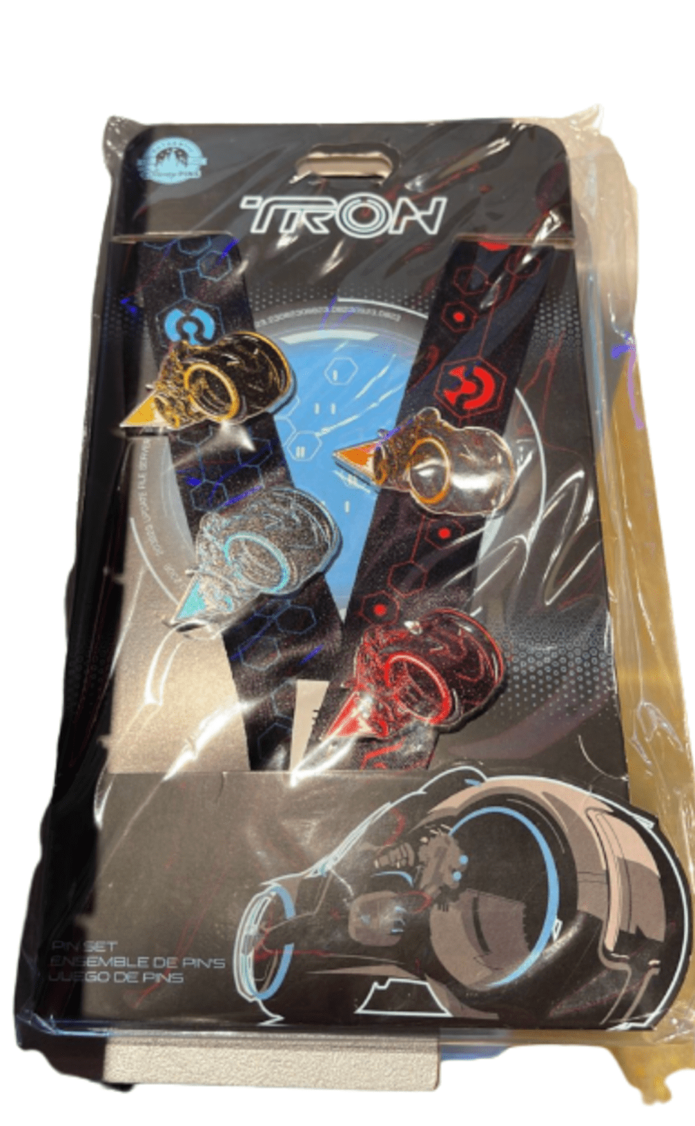 Disney Parks 2023 Tron Lightcycle Run Booster Pin Set of 4 with Lanyard ...