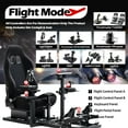 Supllueer Racing Flight Sim Cockpit with Seat Fit Thrustmaster Hotas ...
