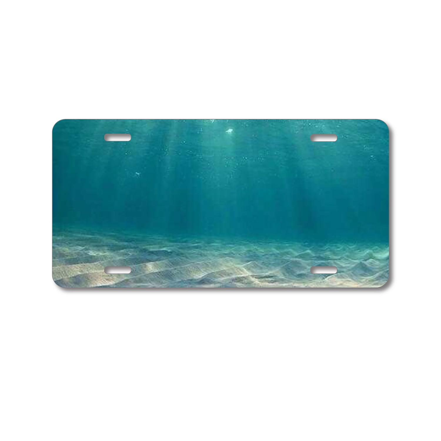 DistinctInk Custom Aluminum Vanity License Plate for Front of Car ...