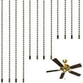 12 Pieces Ceiling Fan Pull Chain Extender Bronze Fan Chain Extension 12 ...