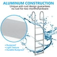 Dock Stairs, 500lbs Load Pool Steps, Adjustable Height Aluminum Dock ...