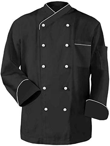 Long Sleeves Men Women Chef Coat Jacket Uniform Unisex for Food Service ...