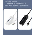USB 3.0 Four-Port Hub Splitter Adapter for Notebook and Desktop ...