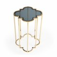Butler Specialty Modern Auroria Stainless Steel Accent Table in Black/Gold - Walmart.com