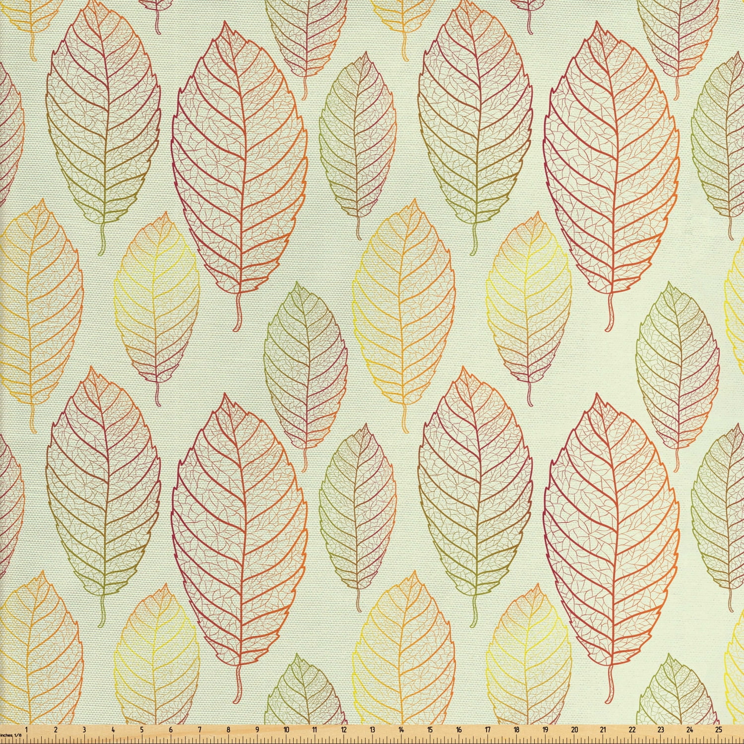 Muted Colors Sofa Upholstery Fabric by the Yard, Nature Themed Pattern ...